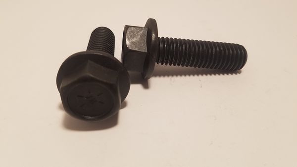 Flange Bolt Non-Serrated GR8 3/8-16x2 Phosphate Oil PT | DW Fastener
